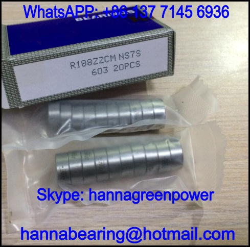 R188 Miniature Bearing / Deep Groove Ball Bearing 6.35x12.7x3.175mm ...