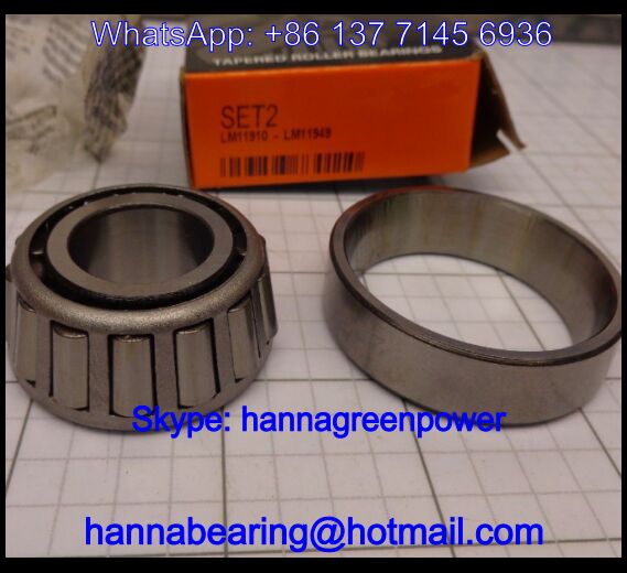 11910/11949 Tapered Roller Bearing 19.05*45.237*15.49mm, 11910/11949 ...