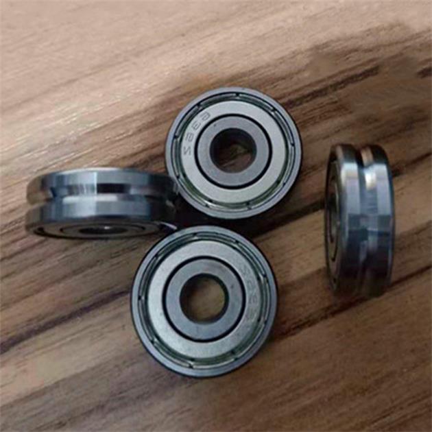 V608ZZ V Groove Sealed Guide Pulley Ball Bearings With V-shaped Slot ...