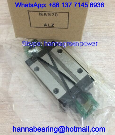 NAS15ALZ / NAS15AL Linear Guide Carriage 19.4x34x56.8mm, NAS15ALZ ...