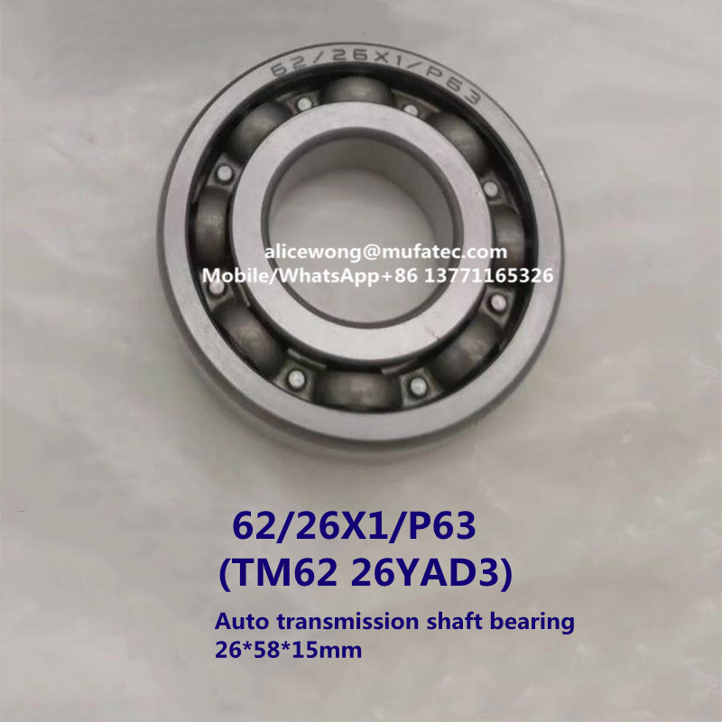 62/26X1P63 TM62 26YAD3 Auto Transmission Shaft Bearing Open Deep Groove ...