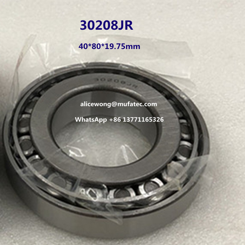 30208JR Automotive Wheel Hub Bearing Taper Roller Bearing 40*80*19.75mm ...
