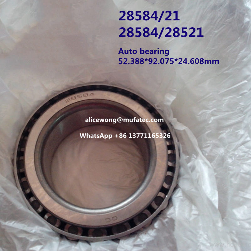 28584/21 28584/28521 Auto Wheel Bearing Special Taper Roller Bearing 52 ...