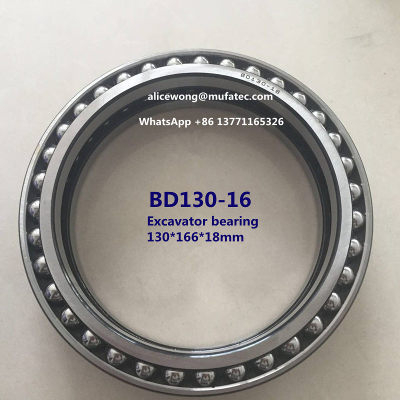 BD130-16 Excavator Bearing Thin Section Angular Contact Ball Bearing ...