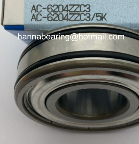 AC-6204ZZC3 Deep Groove Ball Bearing With O-Rings 20x47x14mm, AC ...