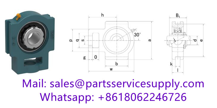 UKTX08+H2308 (Shaft Dia:35mm) Mounted Ball Bearing Unit With Adapter ...