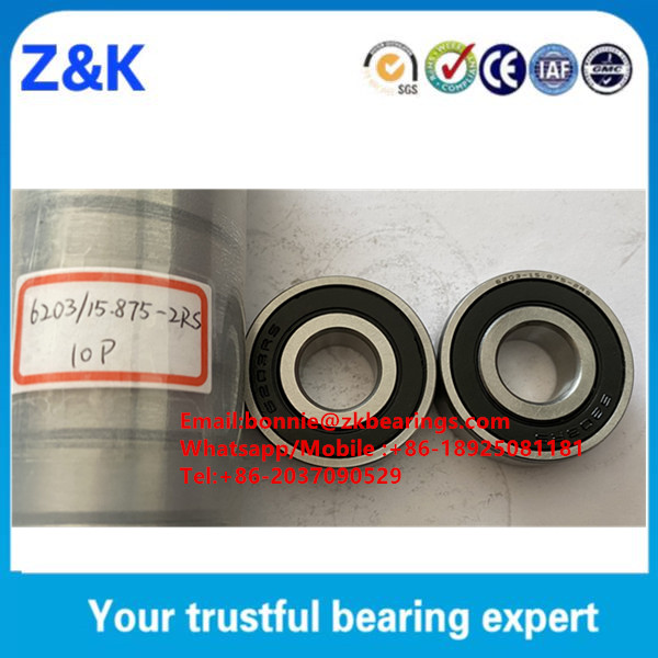 6203-2RS-15.875 Deep Groove Ball Bearing, 6203-2RS bearing 15.88x40x12 ...