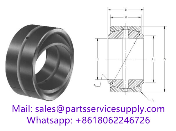 MB240-9L Radial Spherical Plain Bearing (Alt P/N:GE240ES) Size ...