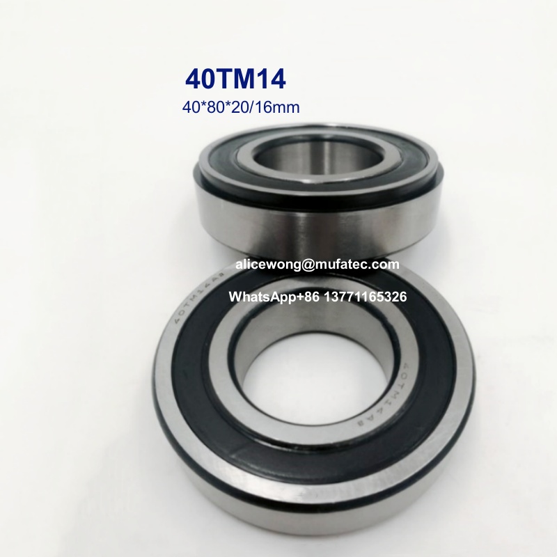 40TM14 Automotive Bearings Non-standard Deep Groove Ball Bearings 40*80 ...