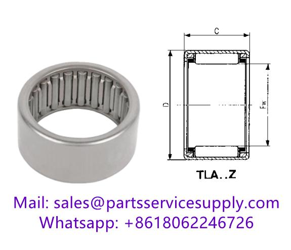 TLA1812Z Needle Roller Bearing (Interchange P/N: HK1812, FJV-1812 ...