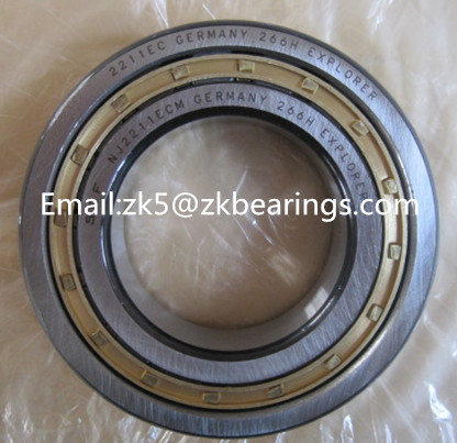 NJ 2211 ECM Single Row Cylindrical Roller Bearing NJ Design 55x100x25 ...