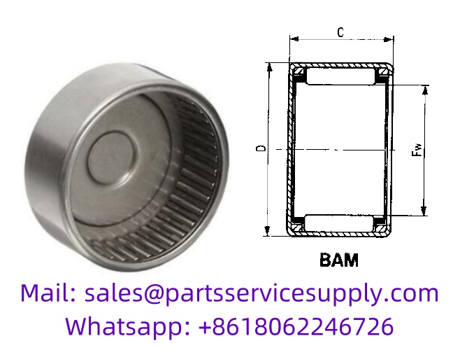 BAM2812 Shell Type Needle Roller Bearing (Interchange P/N: MJ-28121 ...