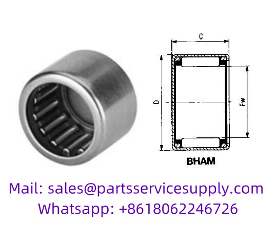 BHAM1616 Shell Type Needle Roller Bearing (Alt P/N: MJH-16161, BCH1616 ...