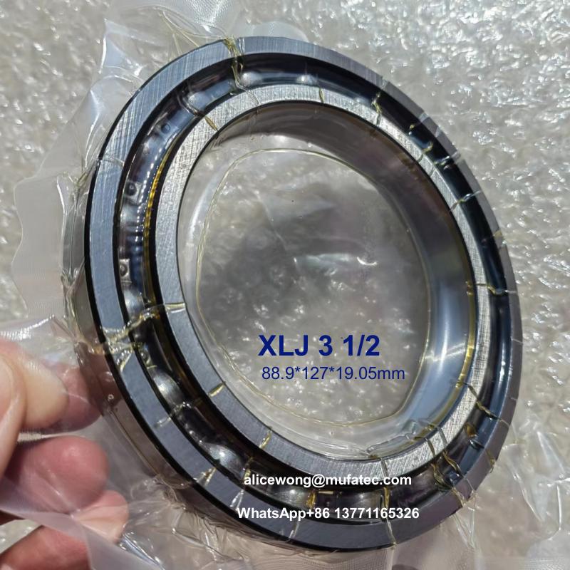 XLJ 3 1/2 Excavator Bearings Angular Contact Ball Bearings 88.9*127*19 ...