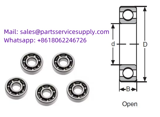 672 Open Type Miniature Ball Bearing, 672 bearing 2x4x1.2 - Hubei Parts ...
