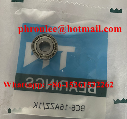 BC6-16AZZ/1K Deep Groove Ball Bearing 6x16x6mm, BC6-16AZZ/1K bearing ...