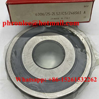 6306/25-2RS/C3 Deep Groove Ball Bearing 25x72x19mm, 6306/25-2RS/C3 ...