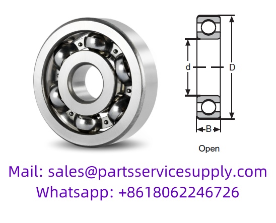 61807 (Alt P/N: 61807-Y, 61807T, 1807S) Deep Groove Ball Bearing, 61807 ...