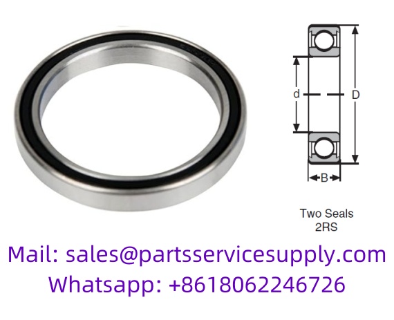 61803-2RS (Alt P/N: 1803SZZ, 61803-2RS1) Deep Groove Ball Bearing ...