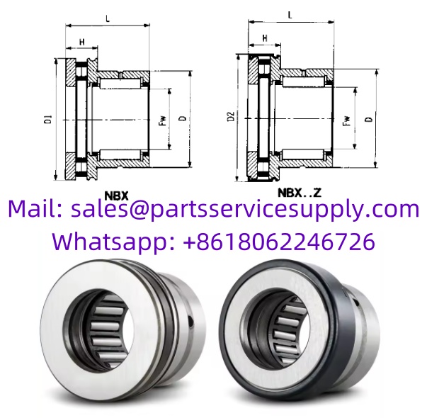 NBX5035 (Alt P/N: NKXR50, NAXR50X) Needle Roller Bearing With Thrust ...