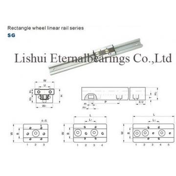 Aluminum Alloy Linear Guide SG25, linear guide SG25 bearing 44x70x69 ...