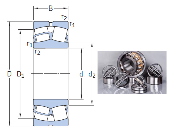 23218 CC/W33 The Most Novel Spherical Roller Bearing 90*160*52.4mm ...
