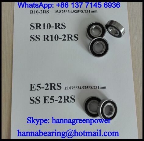 SR10-RS Deep Groove Ball Bearing 15.875x34.925x8.731mm, SR10-RS bearing ...