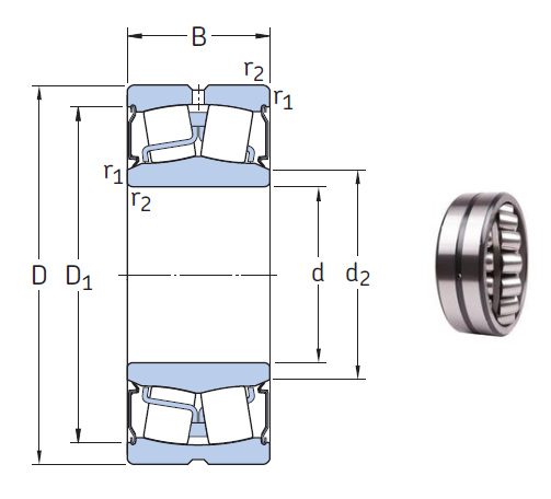 BS2-2211-2CS/VT143 Spherical Roller Bearings 55*100*31mm, BS2-2211-2CS ...