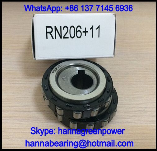 RN206M-11 Eccentric Bearing With Sleeve / Bushing 30x53.5x16mm, RN206M ...