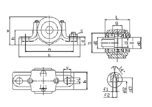 SN310 Shaft Block Bearing 50x110x70mm, SN310 bearing 50x110x70 ...
