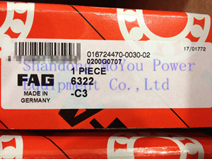 FAG 6322-C3 Bearings, 6322-C3 bearing 110x240x50 - HONGKONG WOMO POWER ...